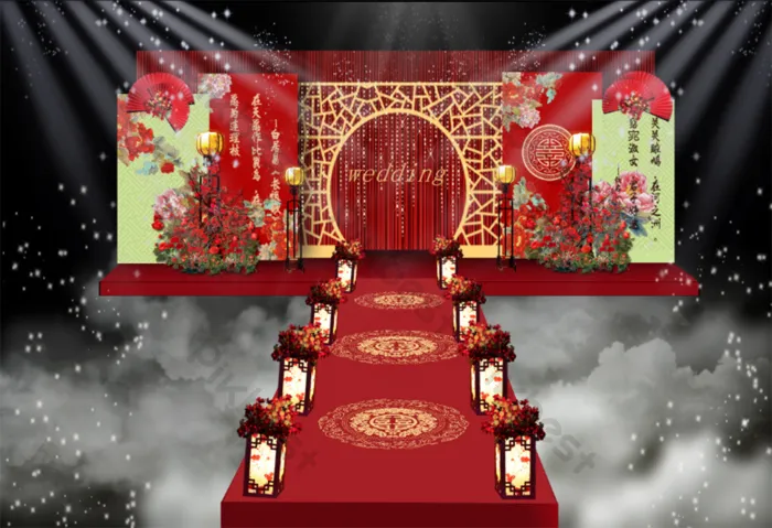 Chinese Style Element Renderings Decors & 3D Models | PSD Free Download ...