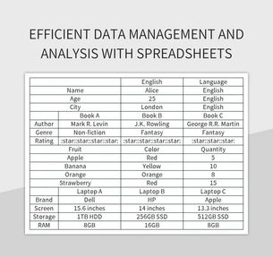 Efficient Organization And Analysis With Spreadsheets Excel | Template Free Download - Pikbest