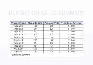 Beautiful And Practical Sales Data Summary Report Excel | Template Free Download - Pikbest