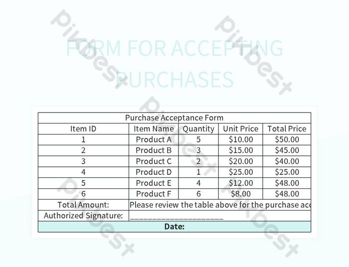 Optimizing Your Purchase Acceptance Form: Best Practices To Enhance User Experience Excel ...