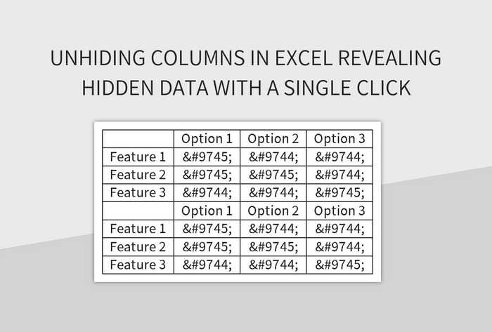 "Effortlessly Uncover Hidden Data In Excel With A Single Click" Excel | Template Free Download ...