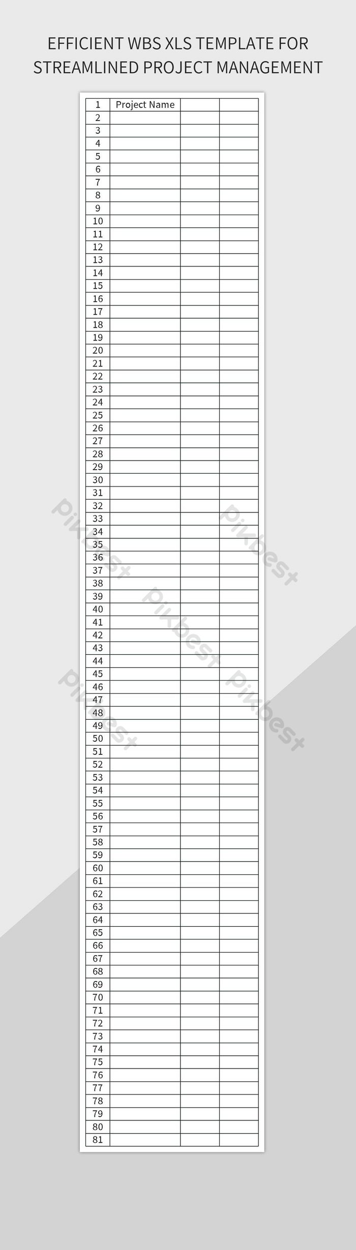Efficient Wbs Xls Template For Streamlined Project Management Excel Template Free Download