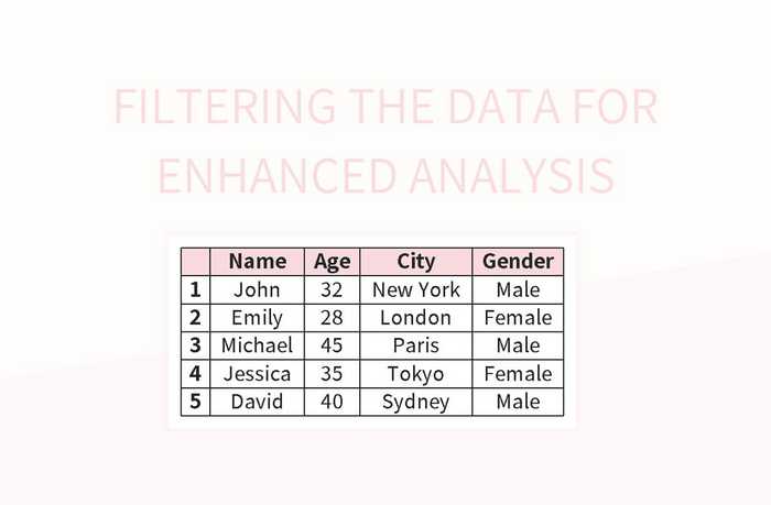 Optimizing Data Analysis Through Effective Filtering Excel | Template Free Download - Pikbest