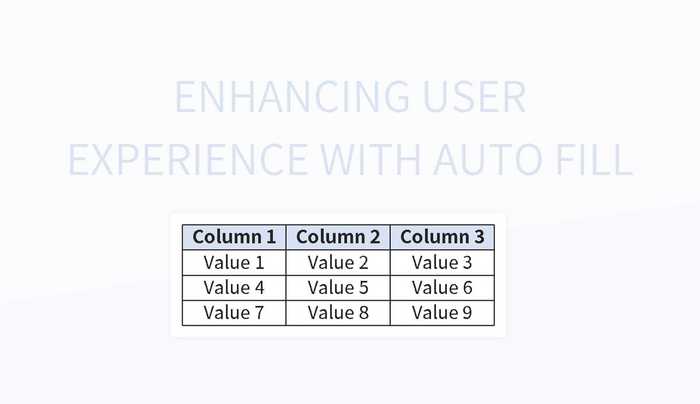 Enhancing User Experience With Auto Fill Excel | Template Free Download - Pikbest