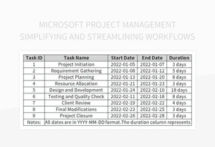 Streamline Project Management With Microsoft Plan Excel | Template Free Download - Pikbest