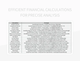 Round Up Simplify Calculations With Precision Excel | Template Free Download - Pikbest