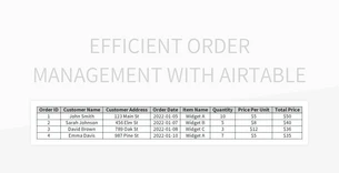 Efficient Invoicing Management With Airtable Excel | Template Free Download - Pikbest