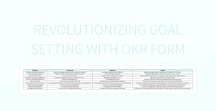 Understanding OKR Planning A Simple Guide To Setting Goals Excel | Template Free Download - Pikbest