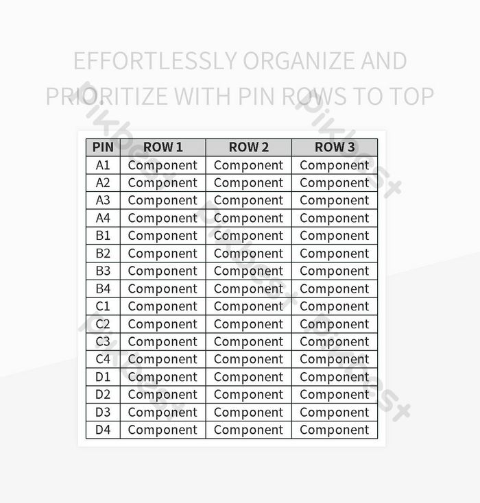 Effortlessly Organize And Prioritize With Pin Rows To Top Excel | Template Free Download - Pikbest