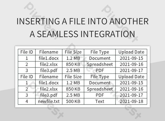 How To Seamlessly Integrate A File Into Another Excel | Template Free Download - Pikbest