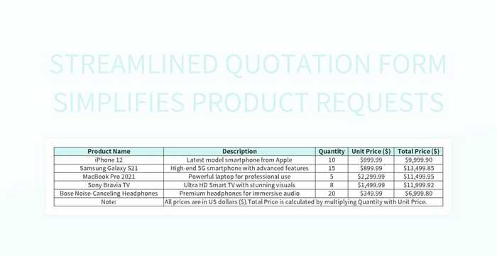 Creating A More Efficient Product Request Process With Our Streamlined Quotation Form Excel ...