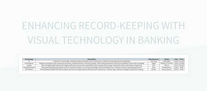 Improving Banking Record-Keeping With Visual Technology Excel | Template Free Download - Pikbest