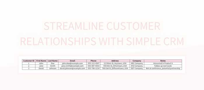 Streamline Customer Relationships With Simple Crm Excel Template Free Download Pikbest