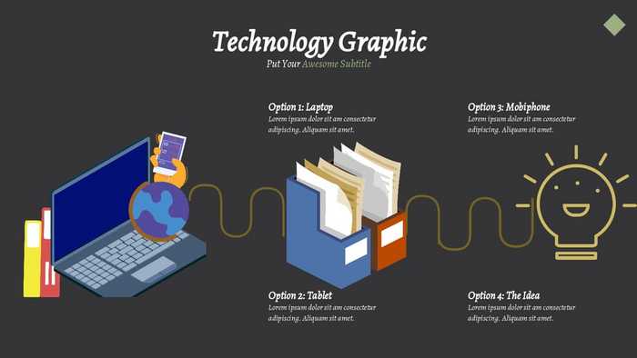 "Enhancing Your Workspace: Computer Screen Displaying Technology Graphics" PowerPoint | Template ...