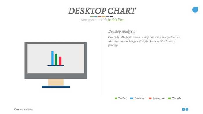 "Optimize Data Visualization On Your Computer Screen With A Bar Chart" PowerPoint | Template ...