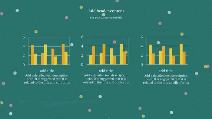 "Enhance Your Data Visualization With A Bar Chart Diagram Featuring Dots" PowerPoint | Template ...