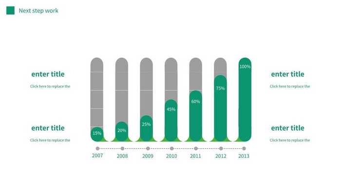 "Enhance Your Data Visualization With A Line Graph Featuring Green Bars" PowerPoint | Template ...