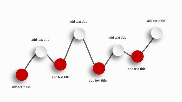 "Visualizing Data With A Line Graph Featuring Red And White Points" PowerPoint | Template Free ...