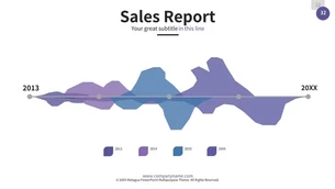 Visualizing Data With A Line Graph Featuring Pink Mountain Background PowerPoint | Template Free ...
