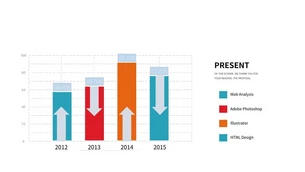 Enhancing Data Visualization With A Line Drawing Approach To Bar Charts PowerPoint | Template ...