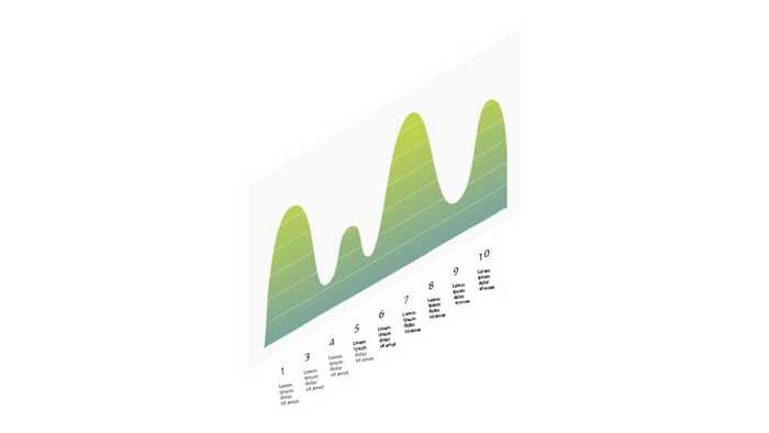 "Enhancing Data Visualization With Green And White Line Graphs" PowerPoint | Template Free ...