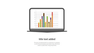 Computer Screen With Bar Chart PowerPoint | Template Free Download - Pikbest