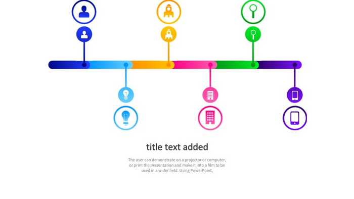 Enhance Your Data Visualization With A Colorful Line Chart Featuring Unique Icons PowerPoint ...