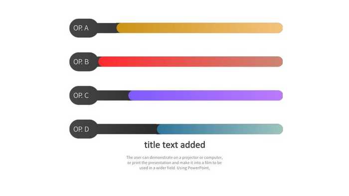 "Optimize Data Visualization With Four Color Bar Charts" PowerPoint | Template Free Download ...