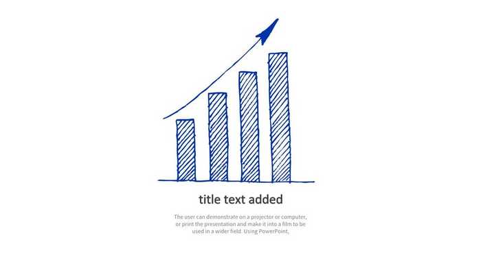 "Enhance Your Data Visualization With A Line Drawing Of Bar Chart Showing An Upward Trend ...