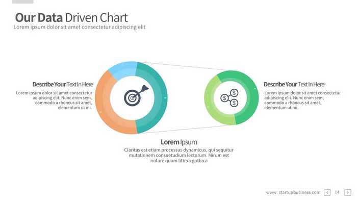 "Exploring The Art Of Visual Contrast With Two Circles In Unique Colors And Shapes" PowerPoint ...