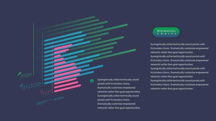"Enhancing Data Visualization With A Dynamic Bar Chart Graphic On Dark Background" PowerPoint ...