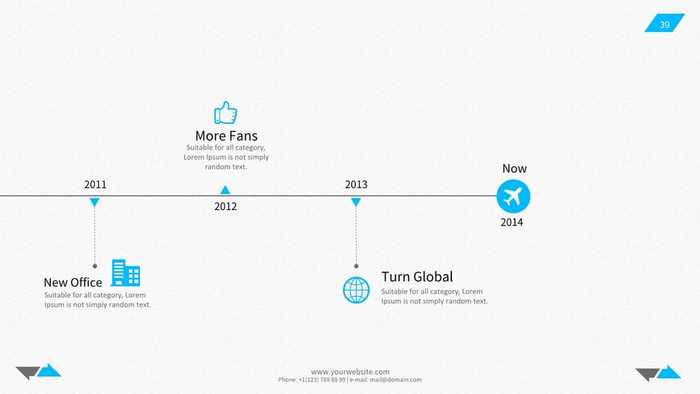 Enhance Your Data Visualization With A Line Graph Featuring Plane And Other Icons PowerPoint ...