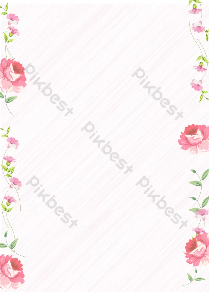 Arrière Plans De Fleurs Roses Papier Numérique Rose Rouge,