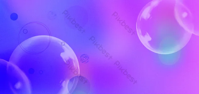 Fondo De Burbujas Moradas