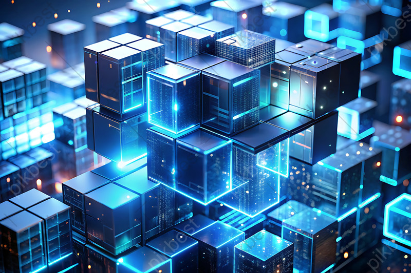 Programming Code Blocks With Floating UI Elements And Blue Glow Effects Backgrounds | JPG Free ...