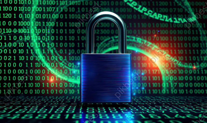Cyber Security Concept Digital Lock Binary Code Background Backgrounds | JPG Free Download - Pikbest
