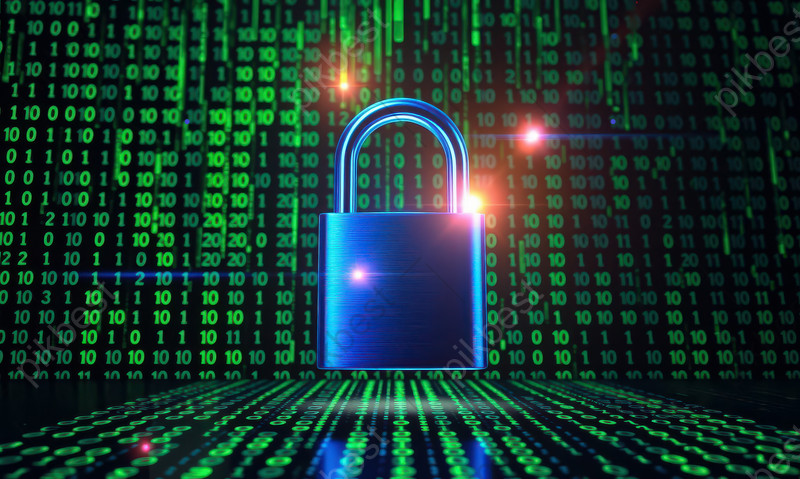 Cyber Security Concept Digital Lock Padlock Binary Code Background Backgrounds | JPG Free ...