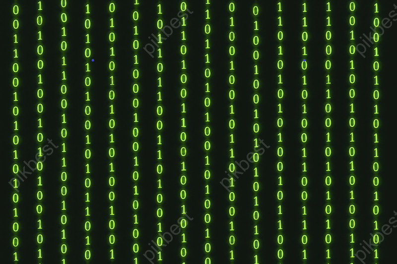 Abstract Digital Binary Code On A Computer Screen With Futuristic Style Backgrounds | JPEG Free ...