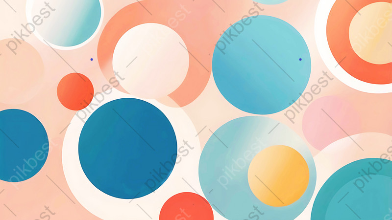 Abstract Background With Overlapping Circles In Pastel Colors And Soft Gradients Backgrounds ...