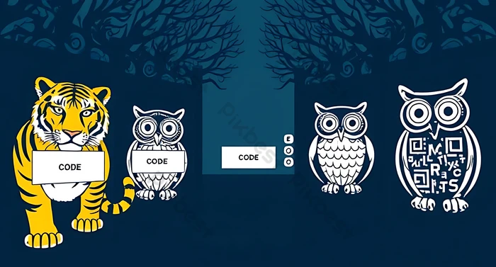 การออกแบบรหัส Qr ของภาพยนตร์插畫設計圖片_卡通手繪插圖免費下載 - Pikbest