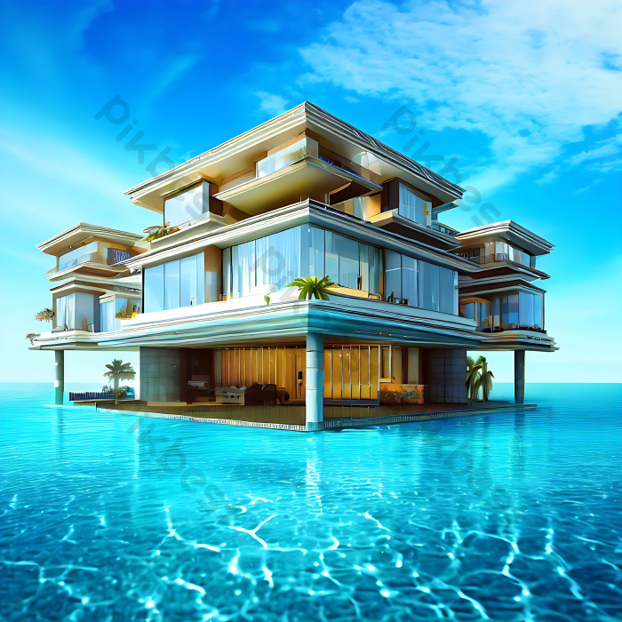 3d View Of House Model Photo | JPG Free Download - Pikbest