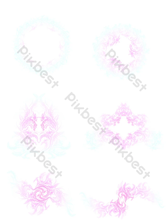 Gradient Streamer Pattern Elements Are Commercially Available PNG Images | PSD Free Download ...