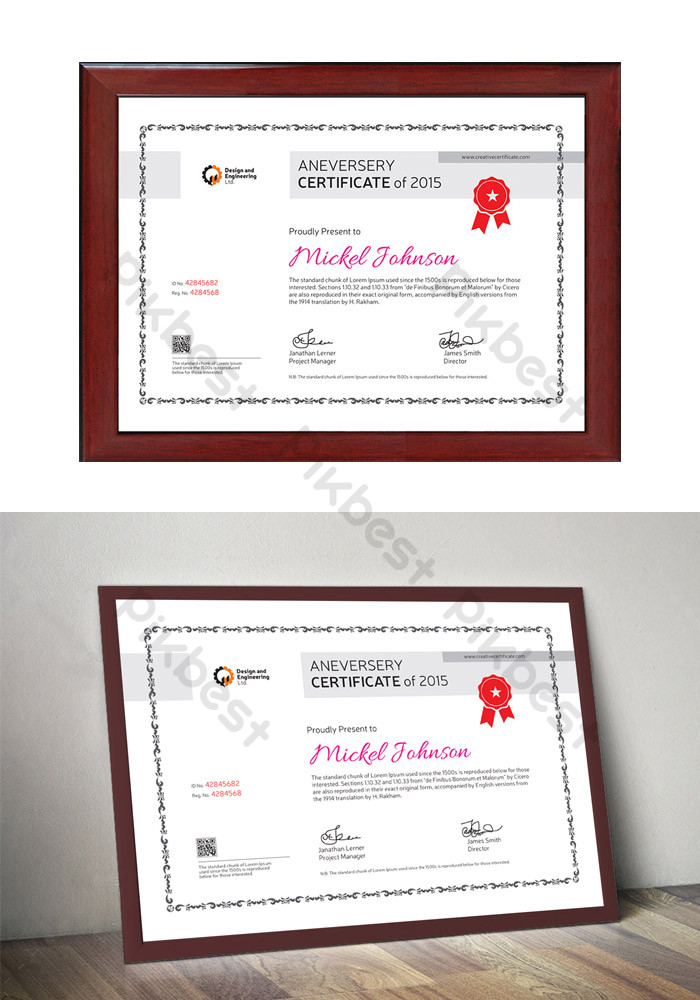Certificate Design Template 024 | AI Free Download - Pikbest