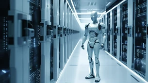 Environment Rendering Computer Programmer Operating 3d Robot In Automated Work Backgrounds | JPG ...