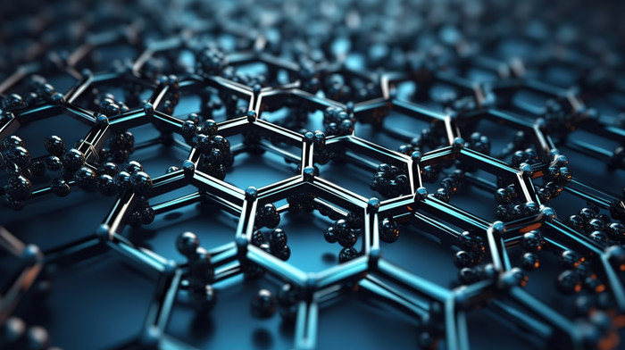 Geometric Hexagon Close Up Of Hexagonal Form In Abstract Nanotechnology