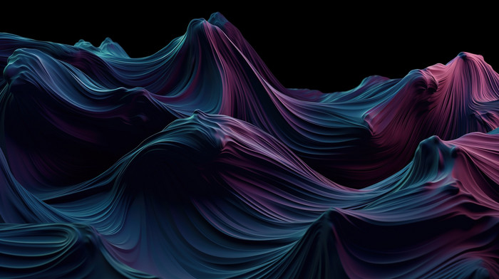Abstract Flow 3d Rendering Of A Flowing Wave Background Backgrounds