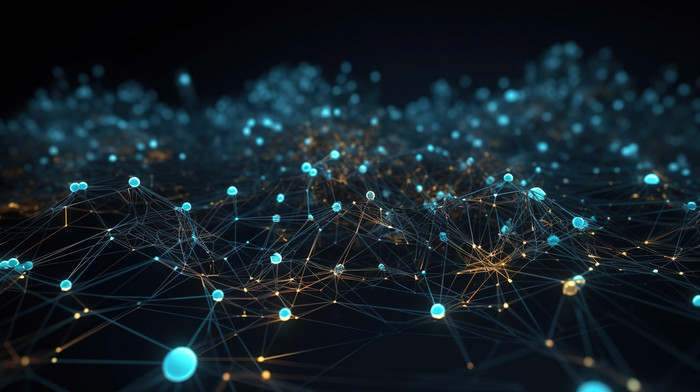 Abstract Network Cyber Particles And Networking Render In 3d Backgrounds | JPG Free Download ...