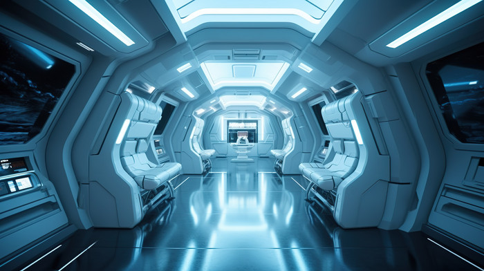 Interior Design Renderings Futuristic Spaceship A 3d Rendering Backgrounds Free Download