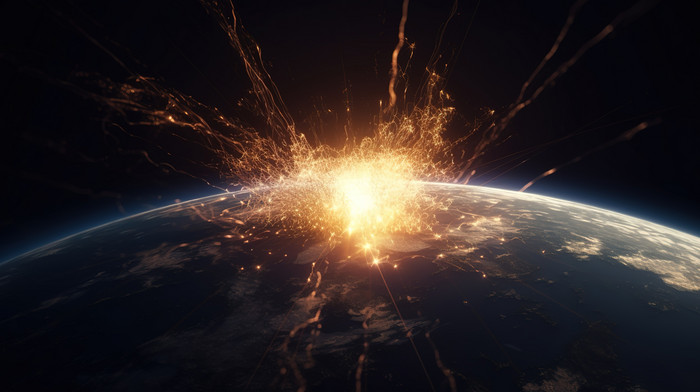 Stun Mesmerizing 3d Earth Renders With A Stunning Perspective Of Exploding Light Backgrounds ...