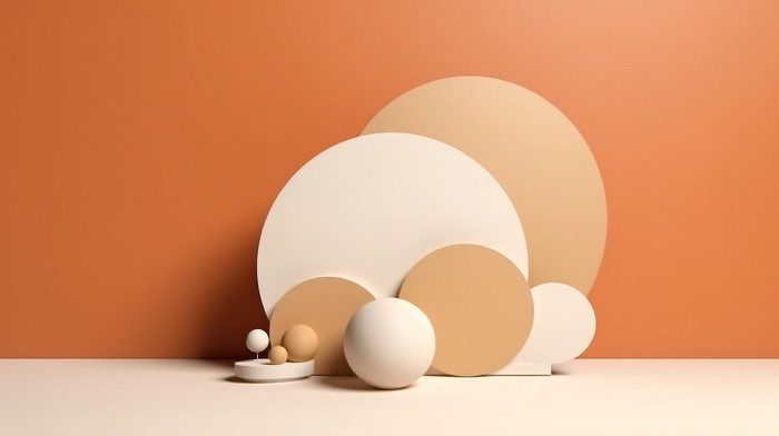 3d Round Shape Isolated Minimalistic Render Of Shapes Against A Black Background Backgrounds ...